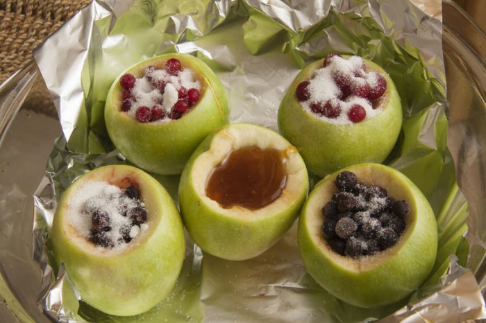 Baked Apples with Berries and Honey - PhunkyFoods